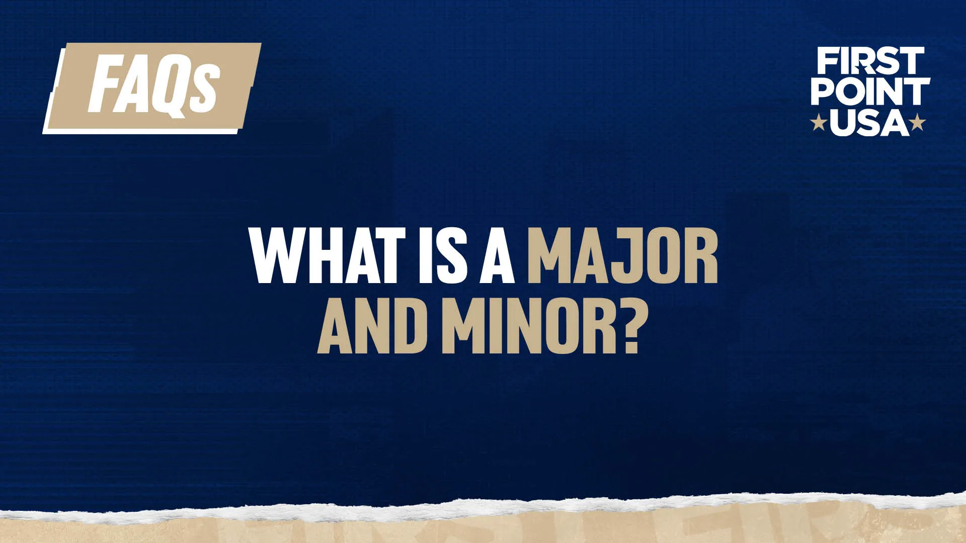 What Is A Major And A Minor Frequently Asked Questions Videos